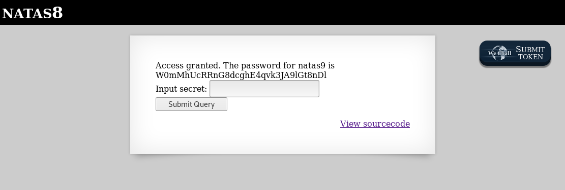 Natas level 8 - OverTheWire - Paso a Paso (Walkthrough) en Español - Init0 (blog)