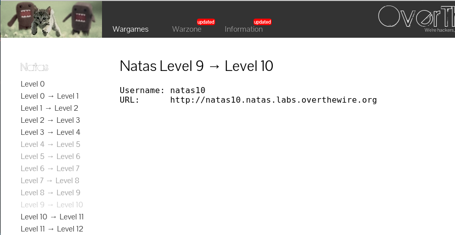 Natas level 10 - OverTheWire - Paso a Paso (Walkthrough) en Español - Init0 (blog)